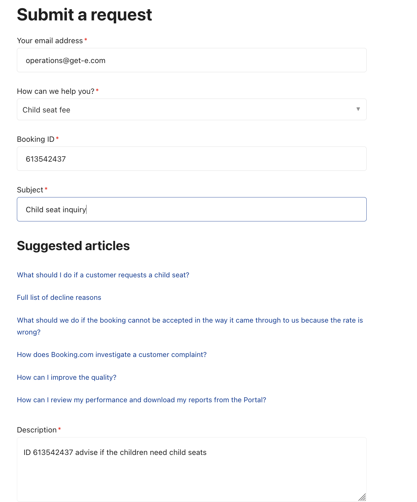 How to handle special requests for booking.com – Get-e
